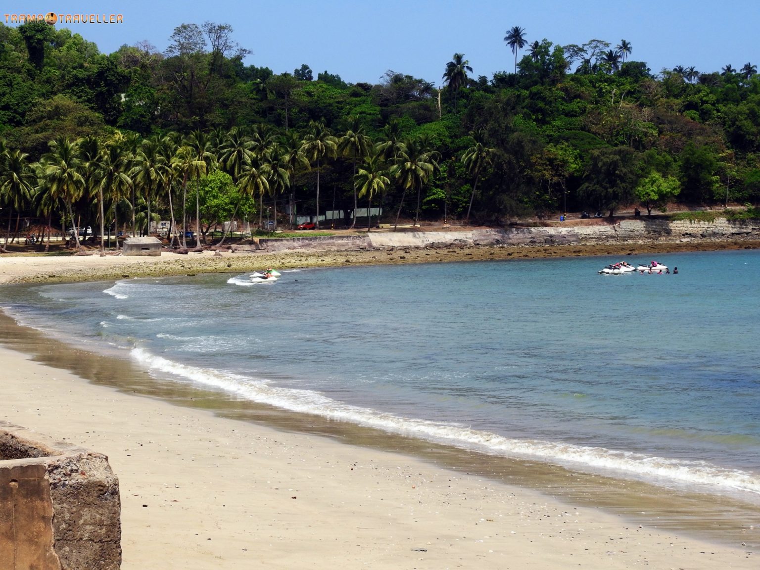 Corbyn Cove Beach View Port Blair TrampTraveller